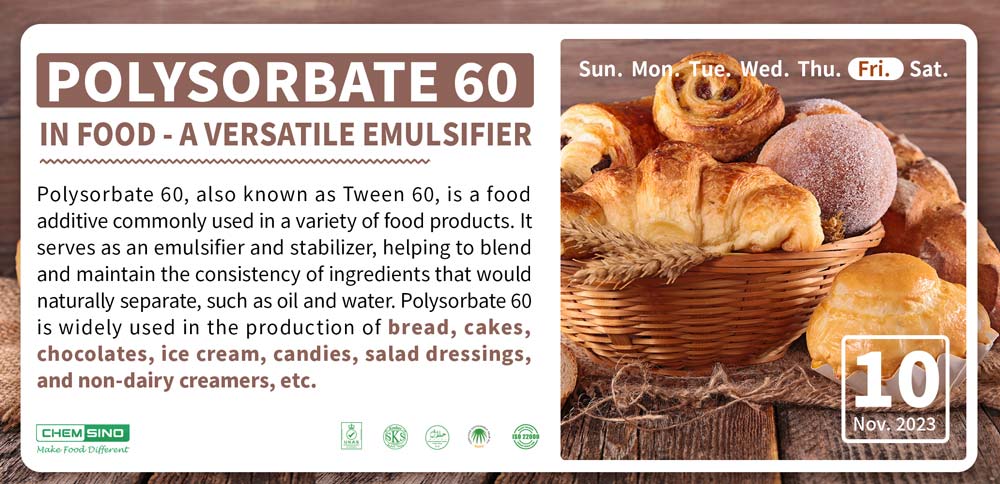 What Is Polysorbate 60 Liquid and How Is It Used in Food and Cosmetics?